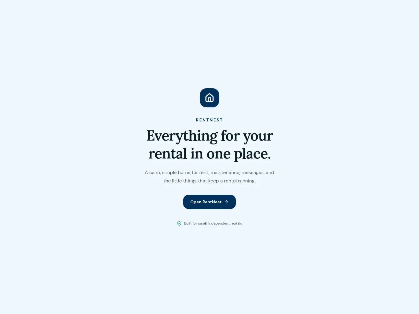 RentNest Mobile Rental App