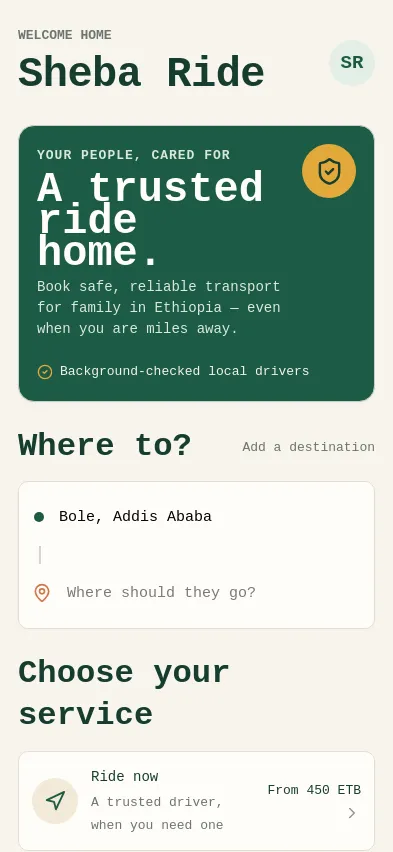 Sheba Ride App