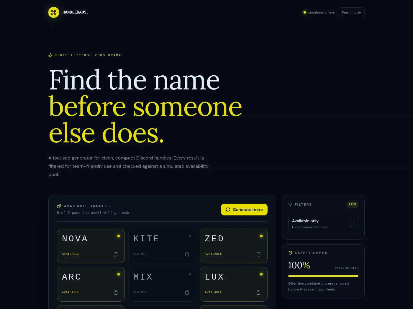 Discord Handle Finder