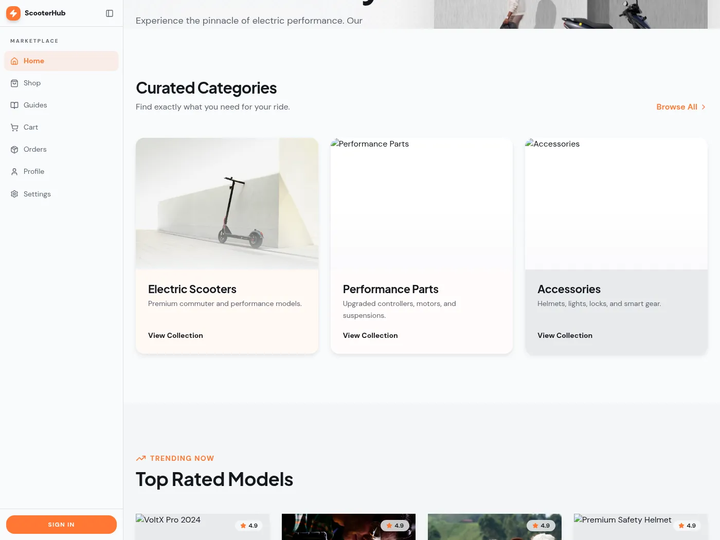 ScooterHub Marketplace