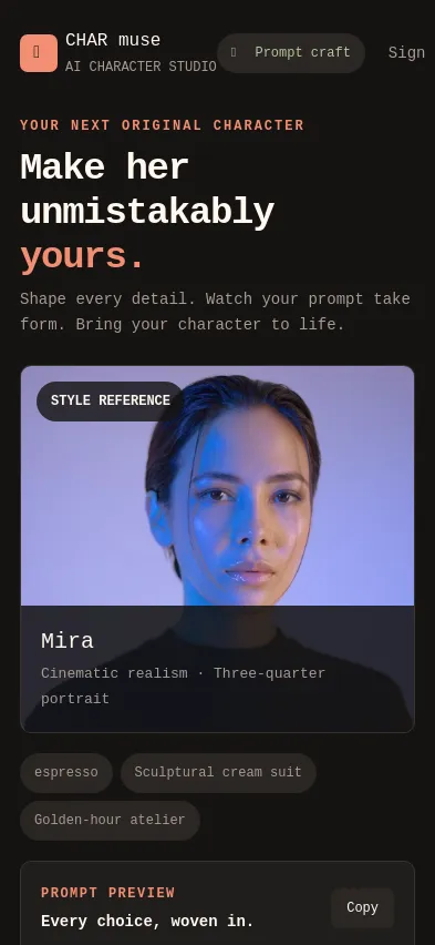 CharaMuse AI Builder