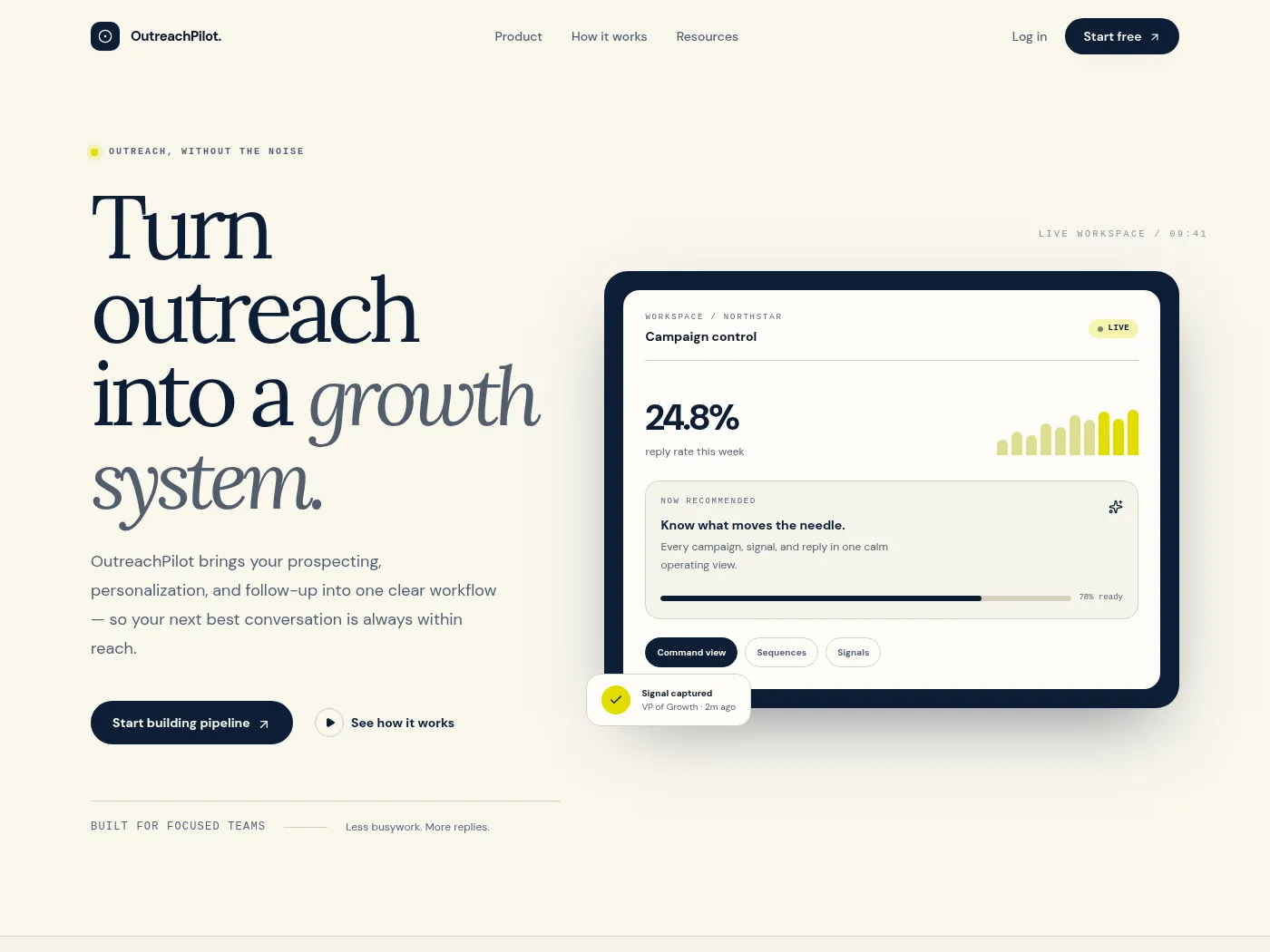OutreachPilot Redesign