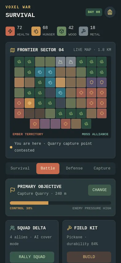 Voxel War Survival
