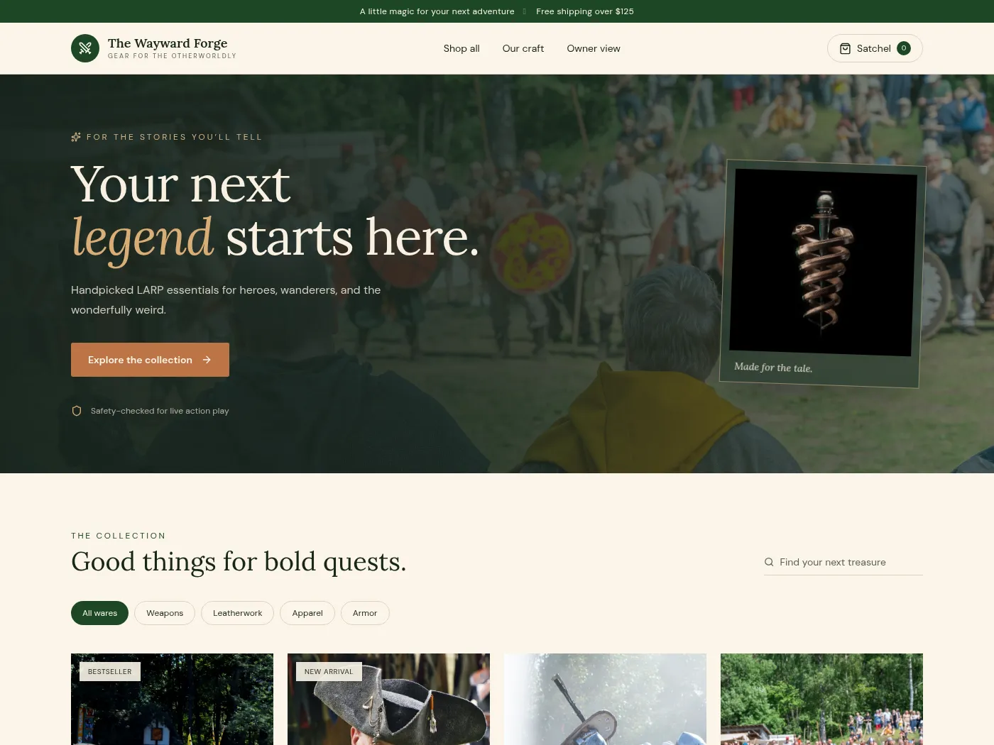 Shopify LARP Store Sim