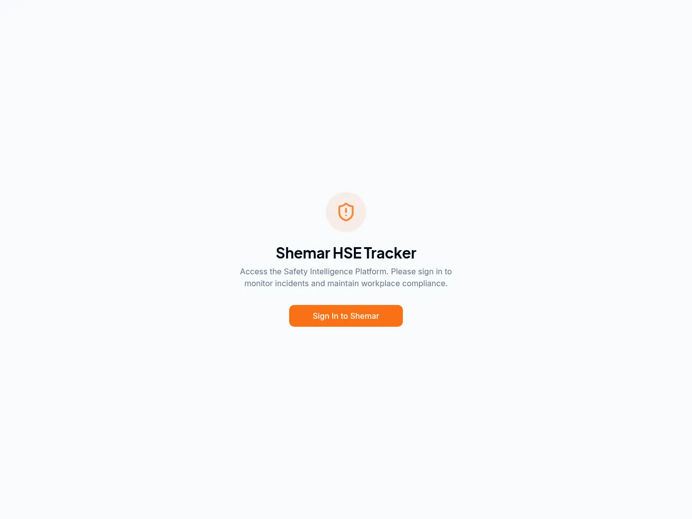 Shemar HSE Tracker