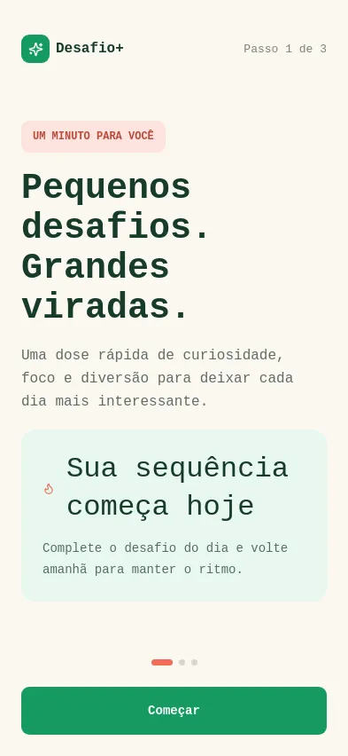 Desafio+ Mobile App