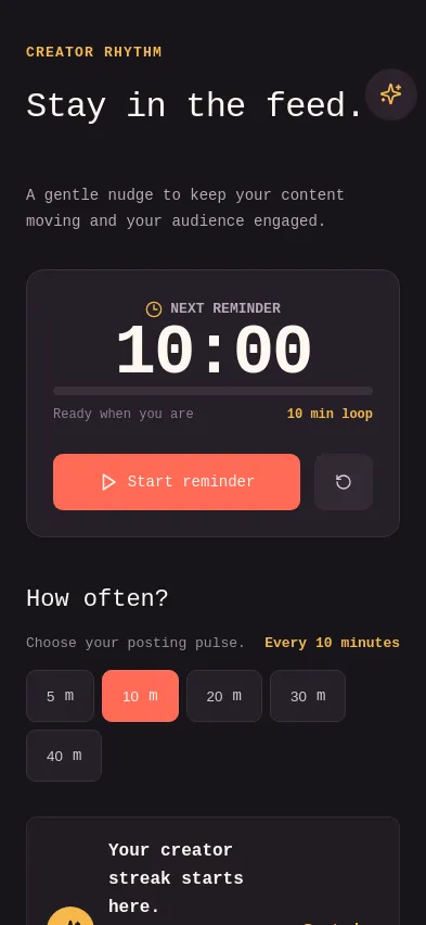 Creator Reminder App