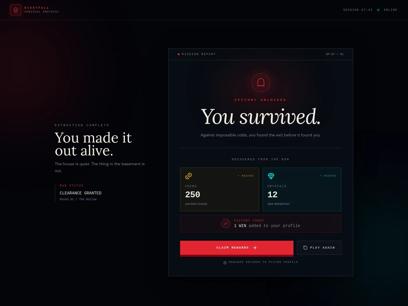 Horror Victory UI Kit