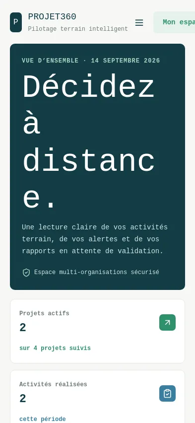 Projet360 Mobile Suivi
