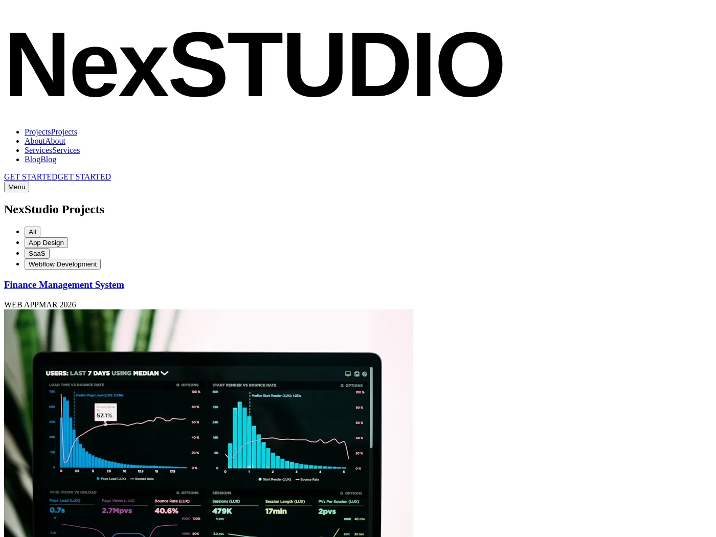 NexStudio Portfolio Clone