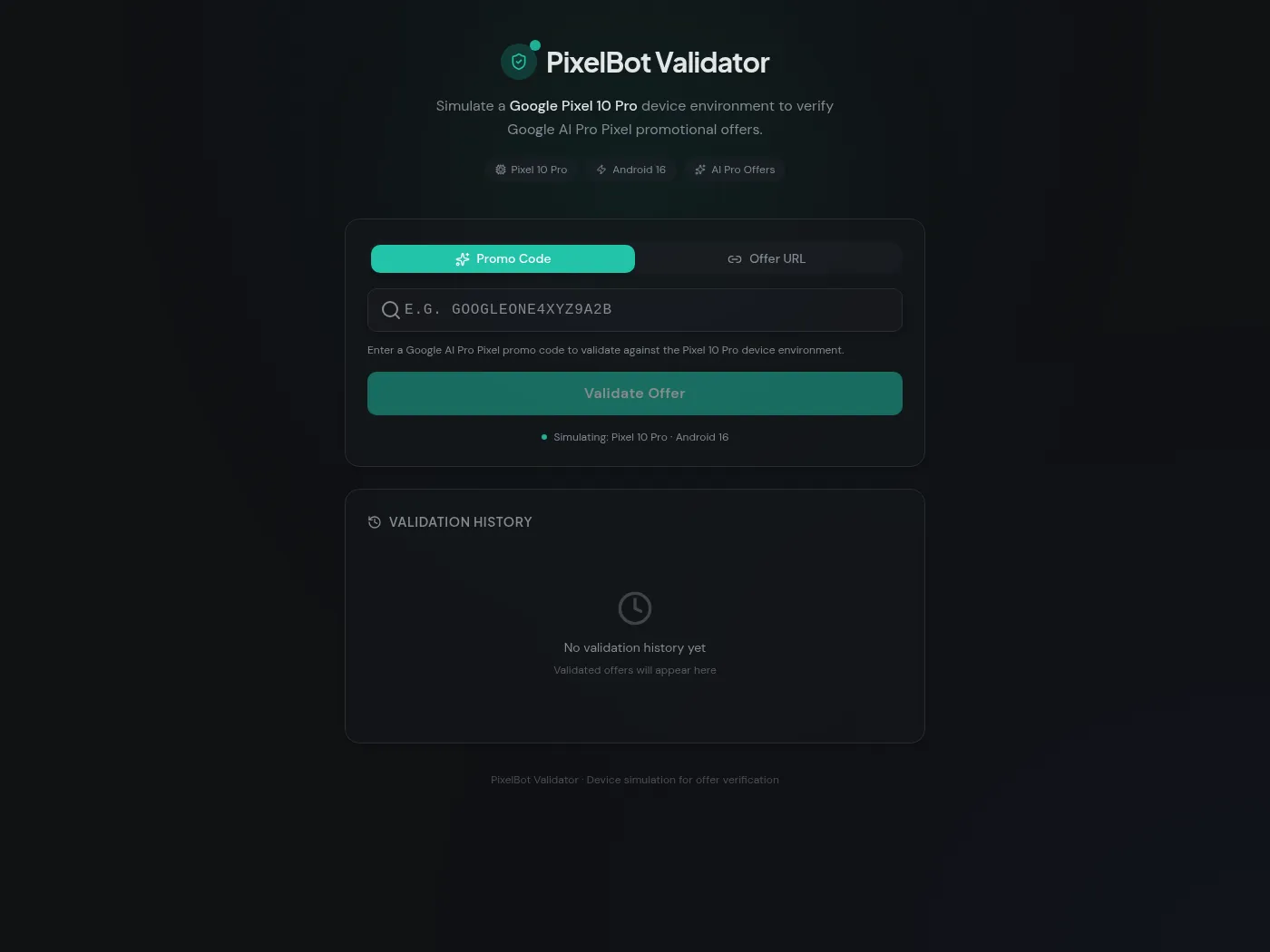 PixelBot Validator