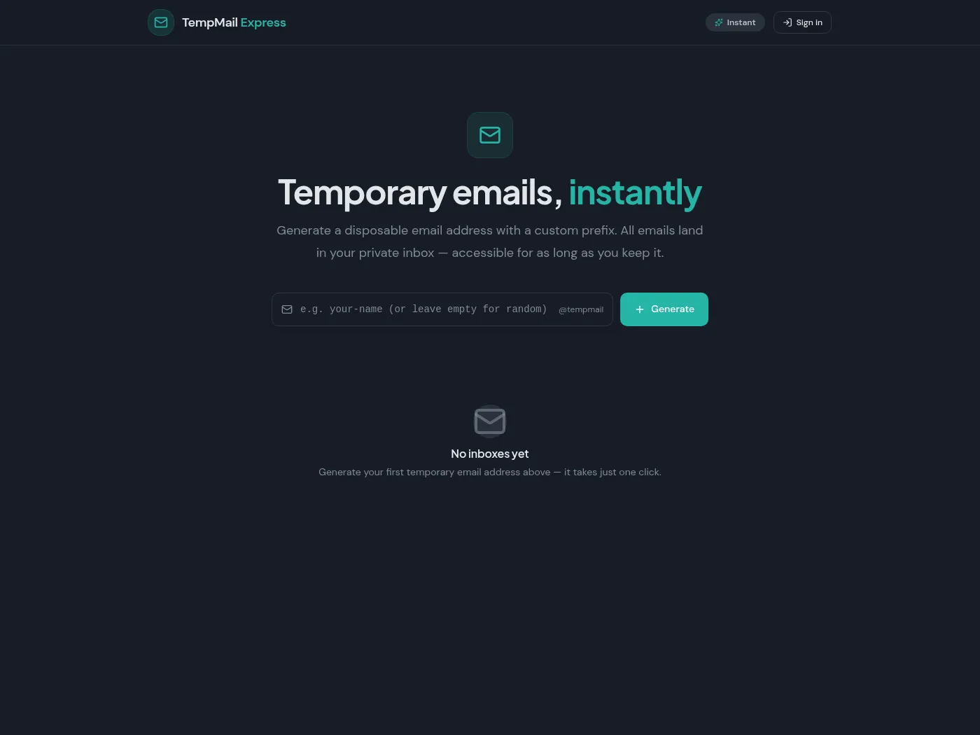TempMail Express