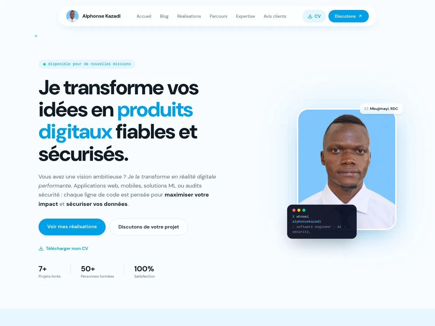 Alphonse Kazadi Portfolio