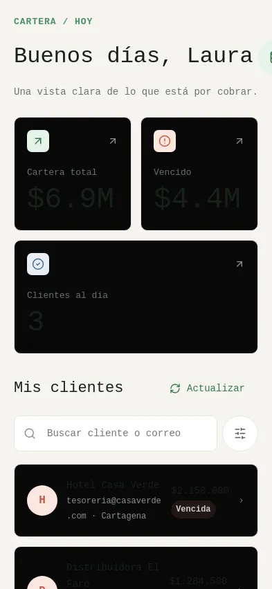 Cartera Manager Móvil