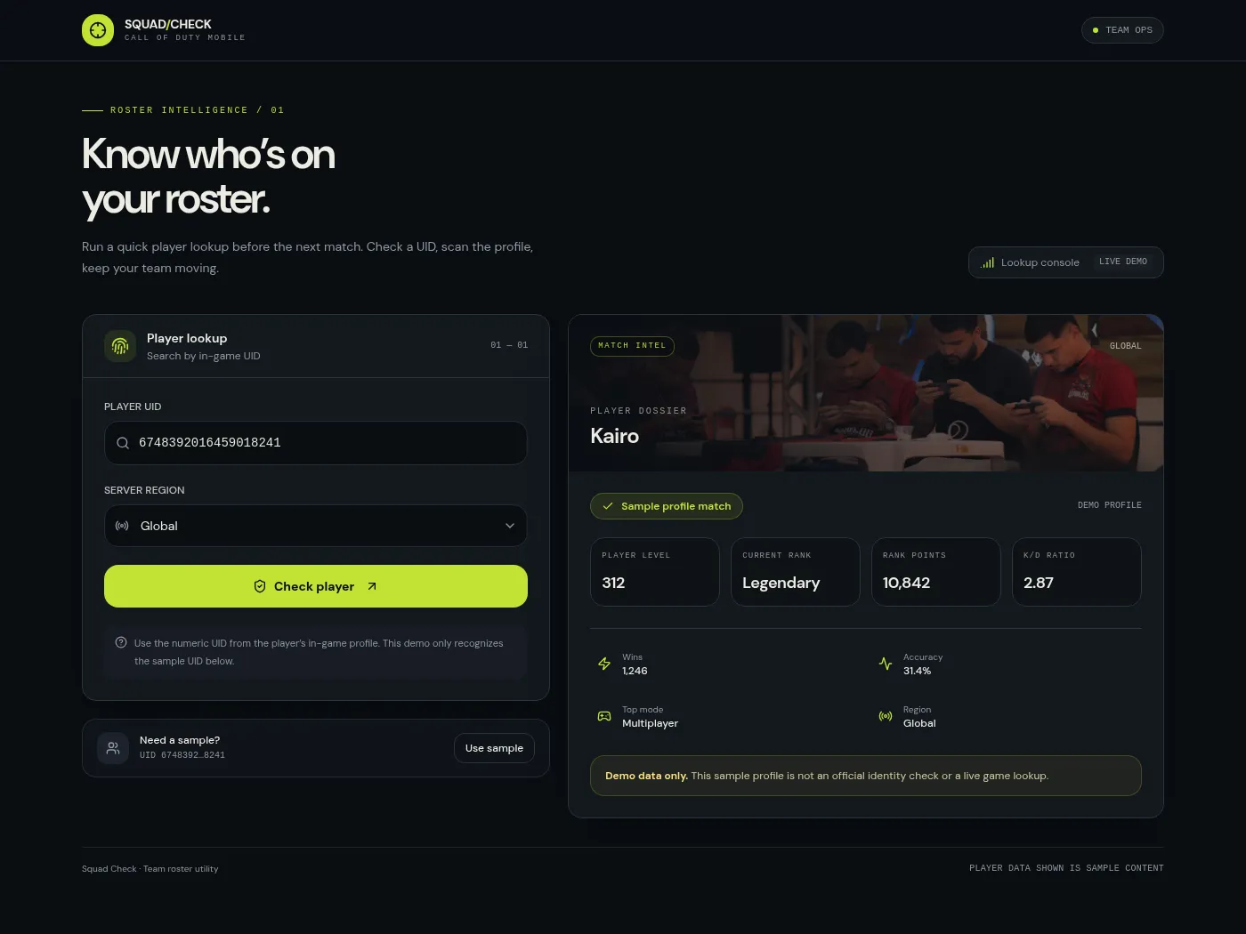 CoD Mobile Auth Check