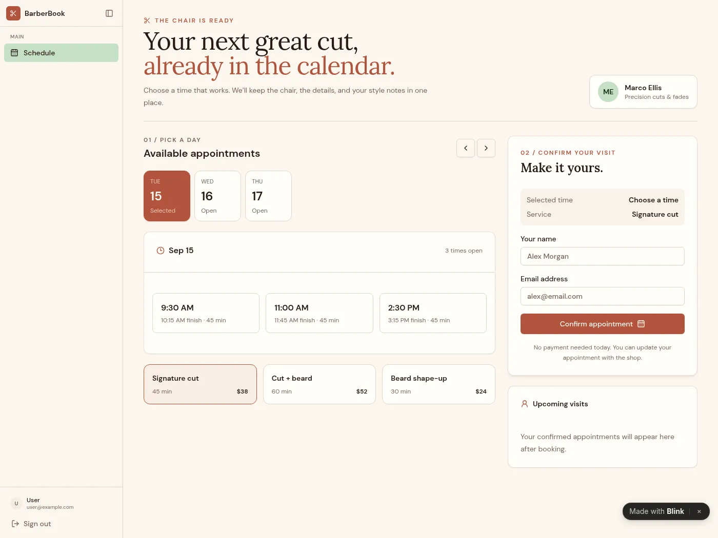 BarberBook App
