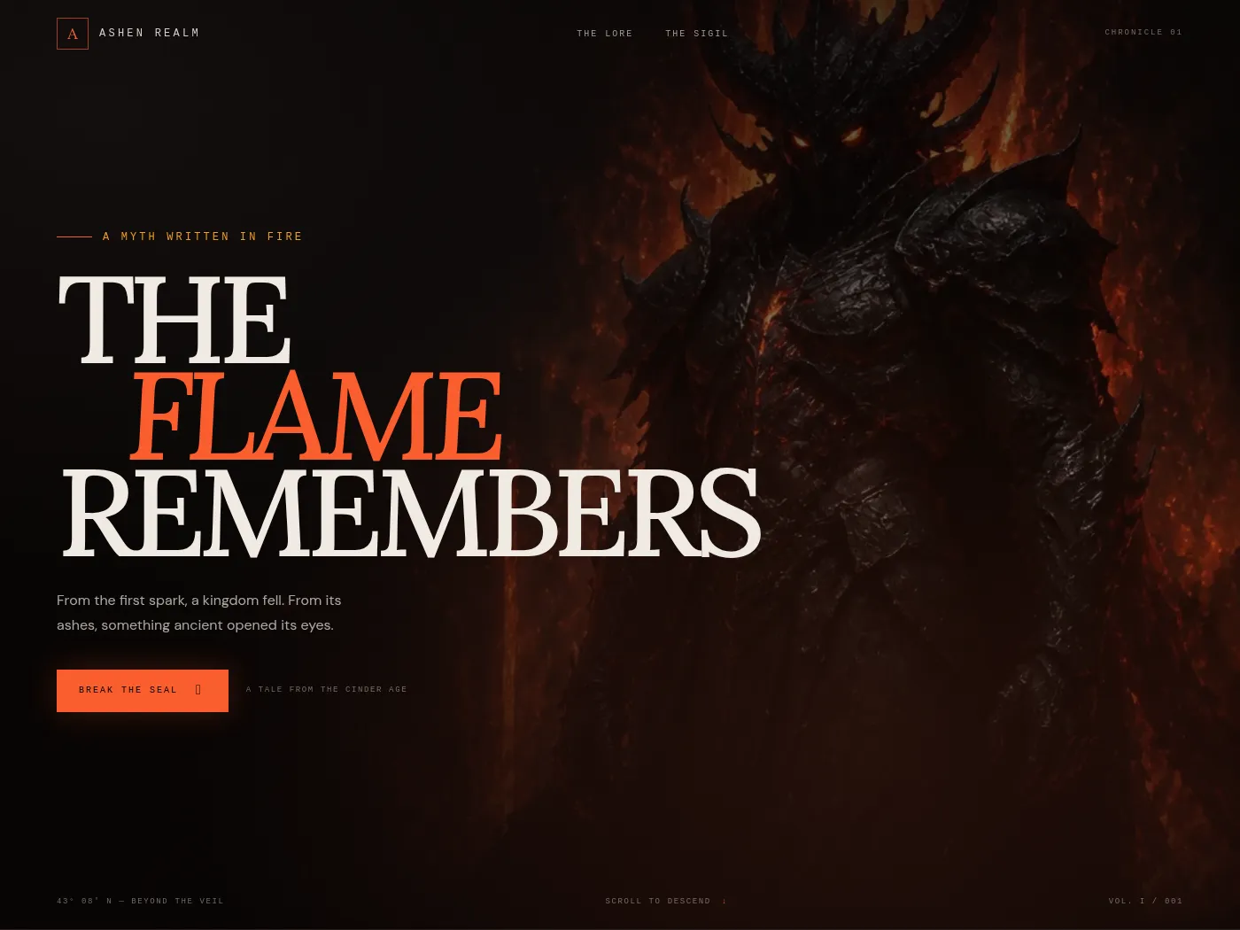 Flame Demon Dark Theme