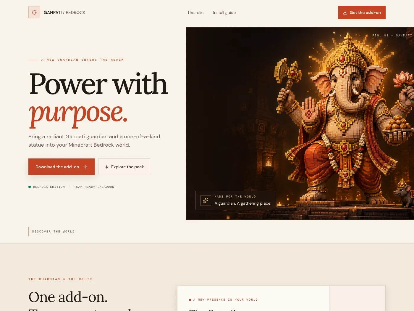 Ganpati Minecraft Add-On