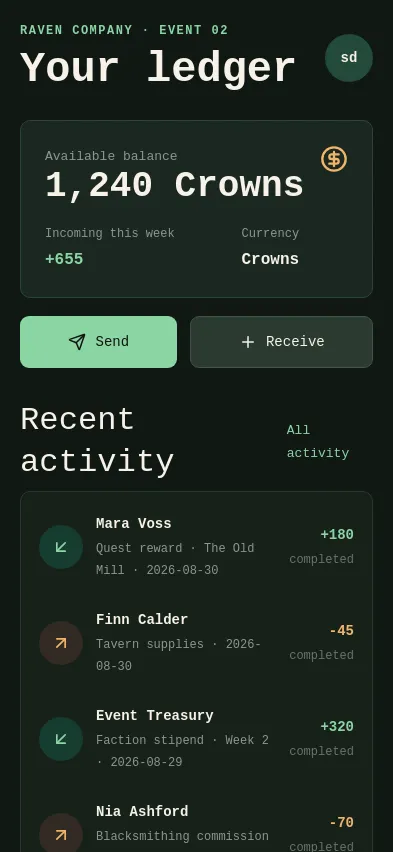 LARP Wallet Mobile