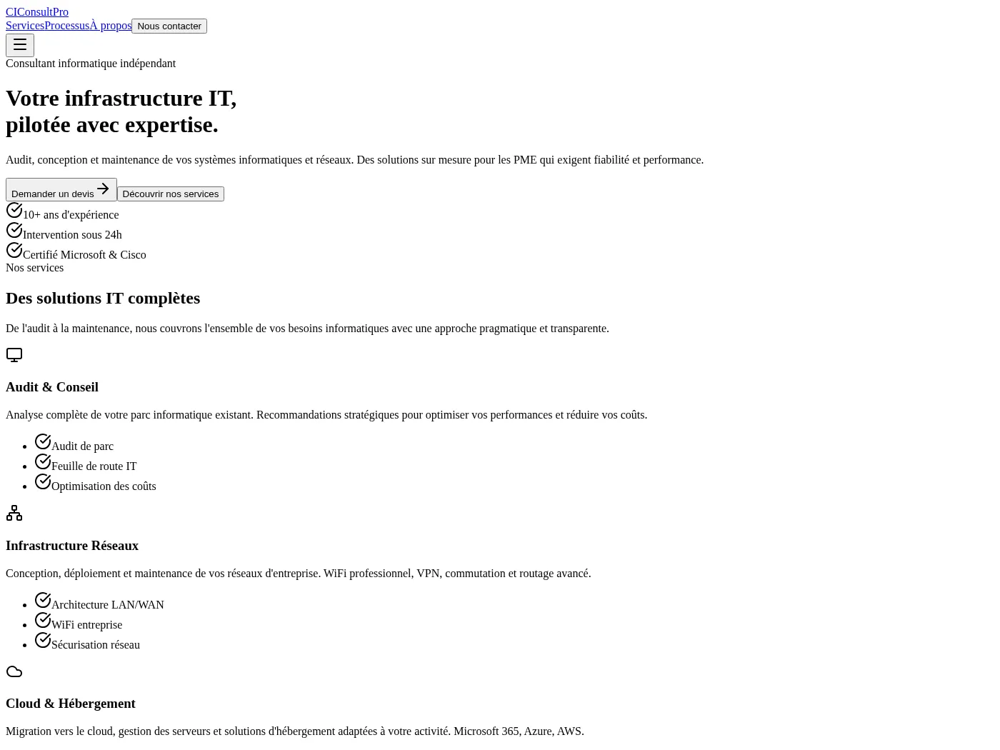 IT Consultant Pro Site