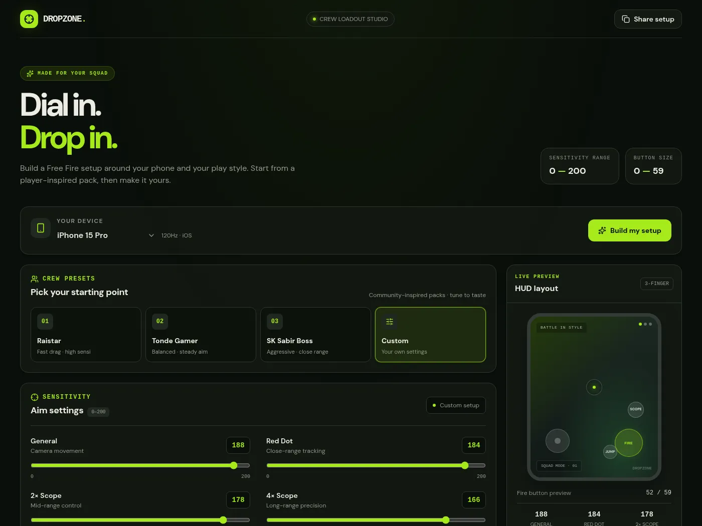 Free Fire Sensitivity Hub