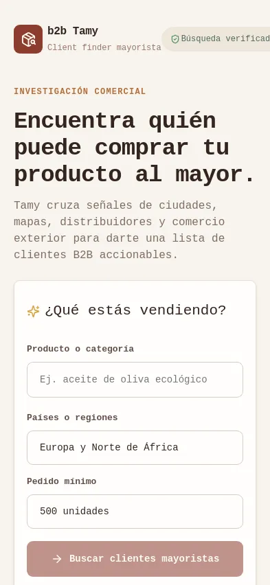 B2B Tamy Client Finder