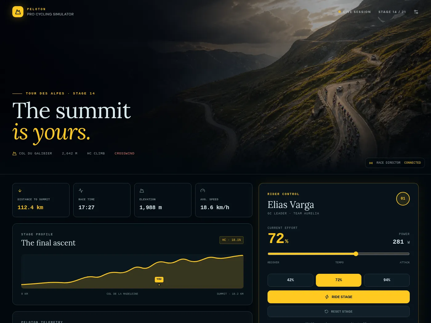 Pro Cycling Simulator