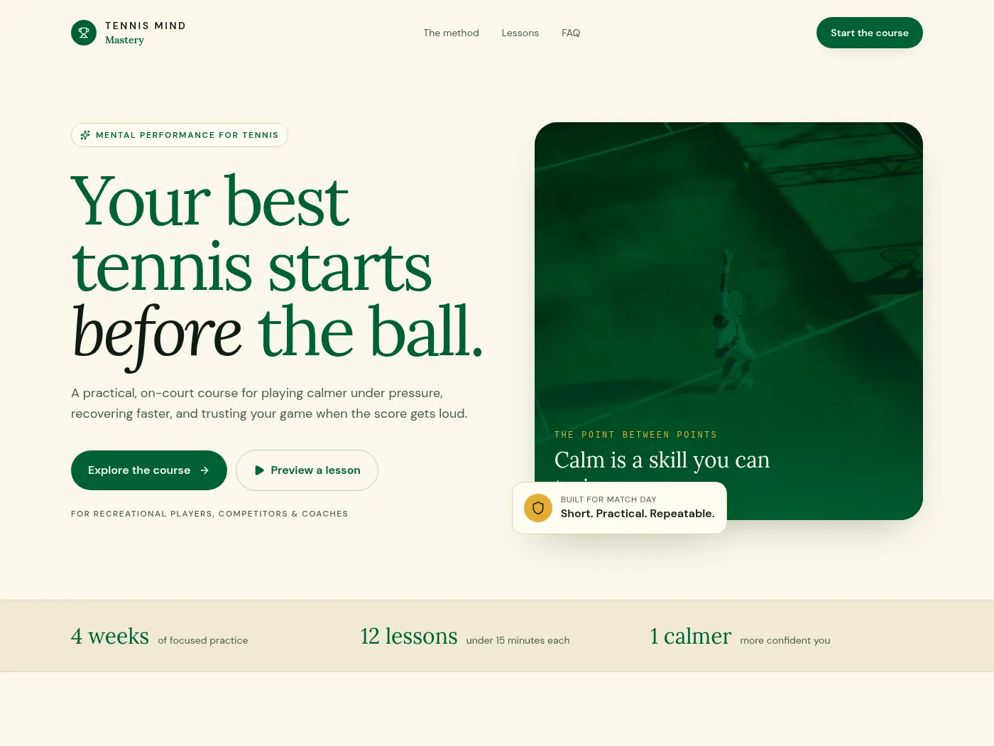 Tennis Mind Mastery