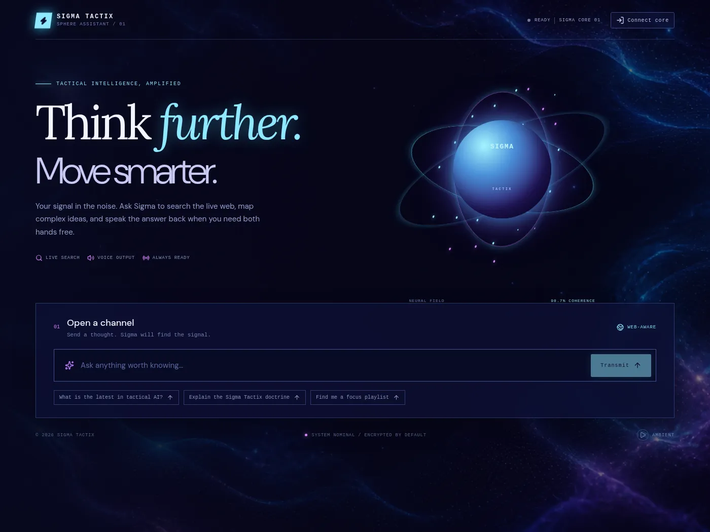 Sigma AI Sphere Assistant
