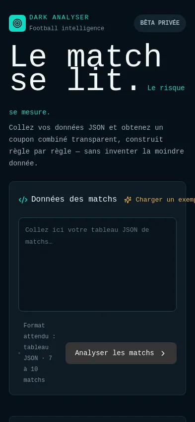 Dark Analyser Mobile