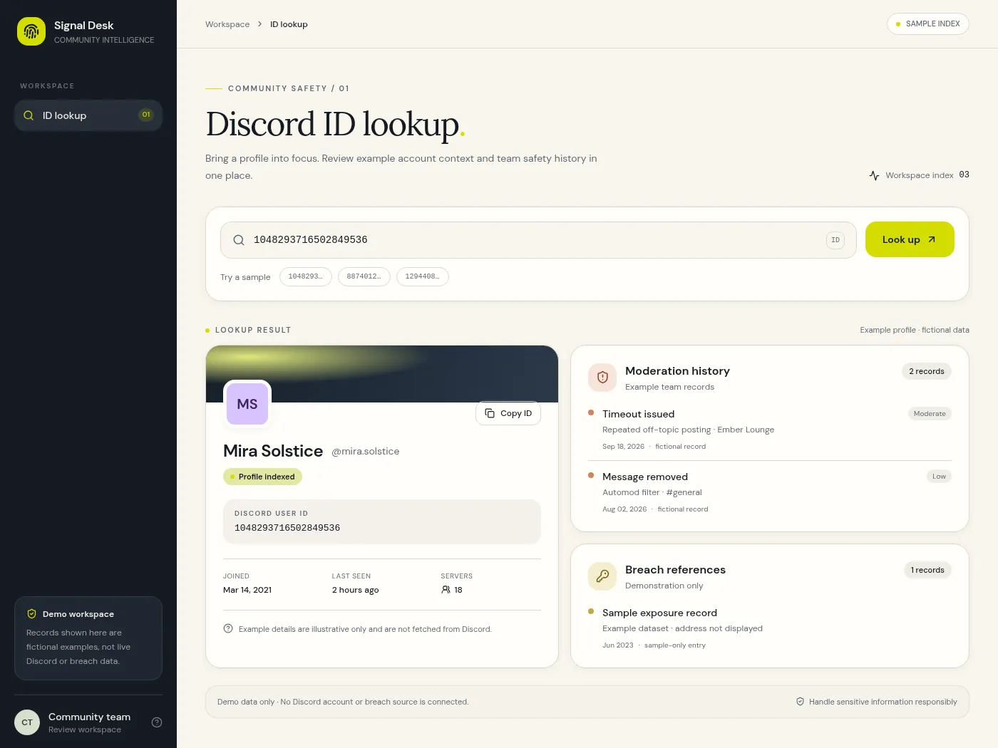 Discord Insight Lookup
