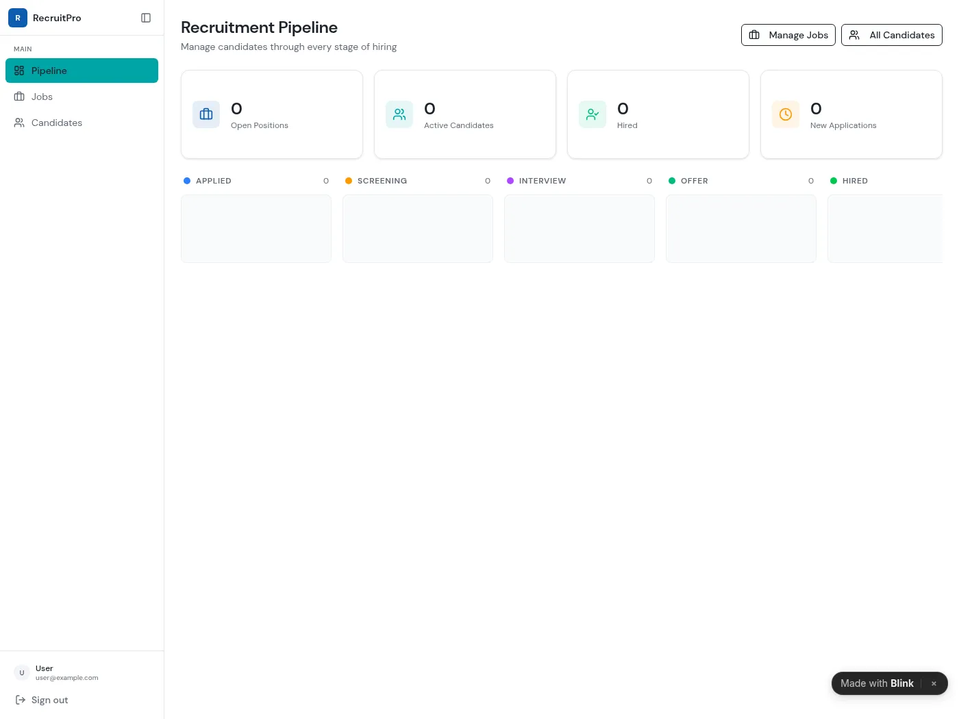 RecruitPro Database