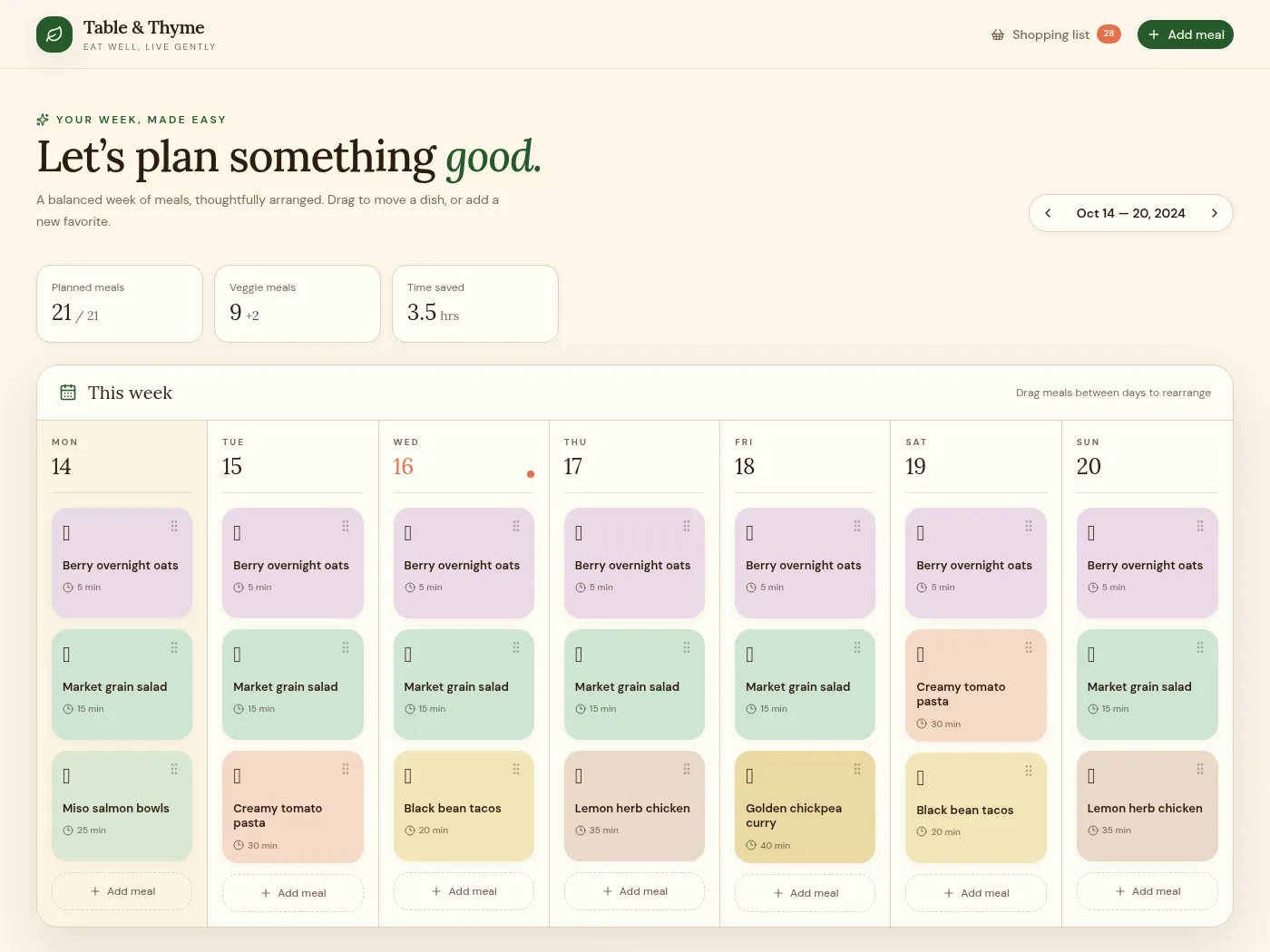 Smart Meal Planner