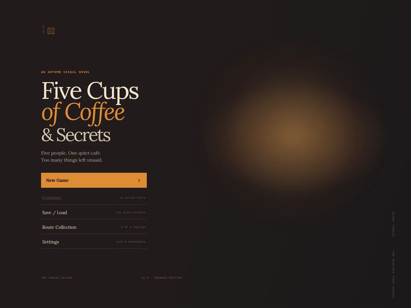 Five Cups of Coffee & Secrets
