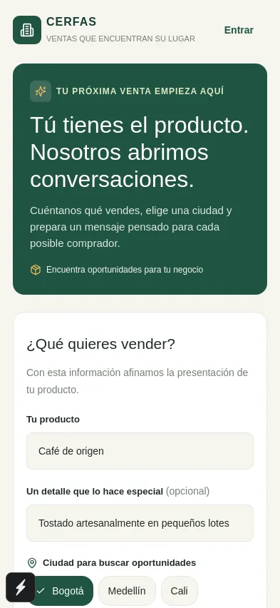 CERFAS Client Finder