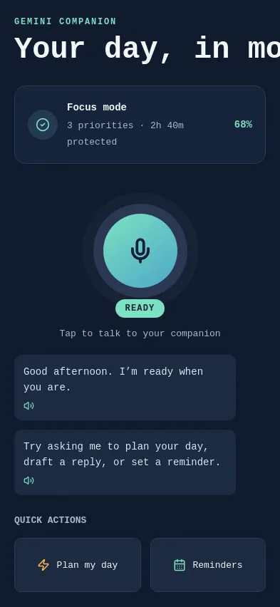 Gemini Voice Companion