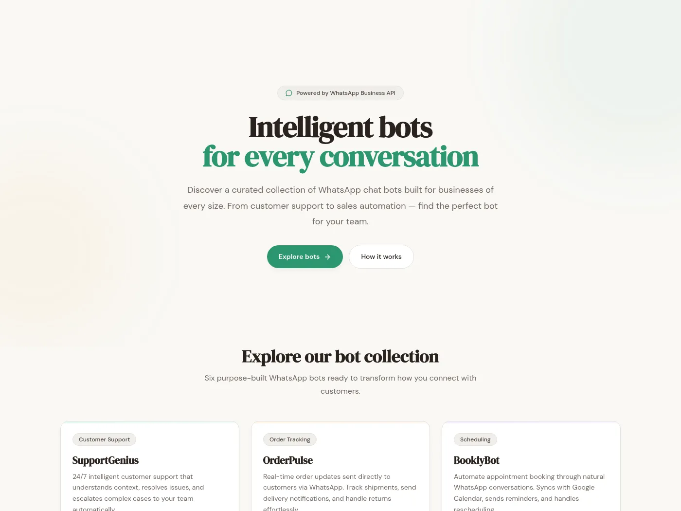 WhatsApp Bot Showcase