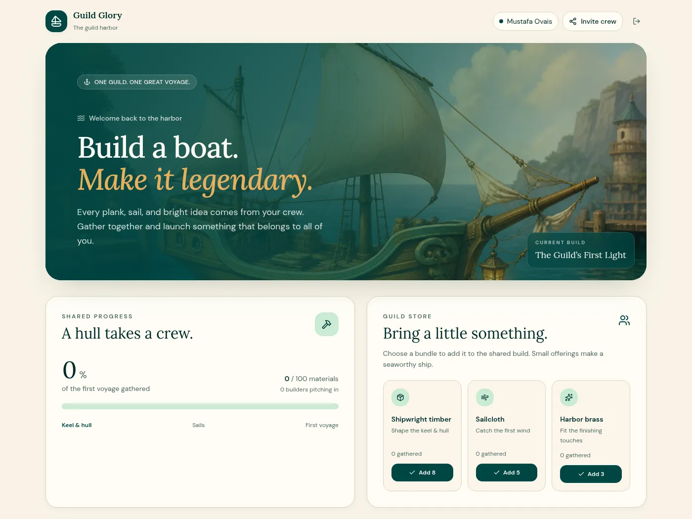 Guild Glory Boat