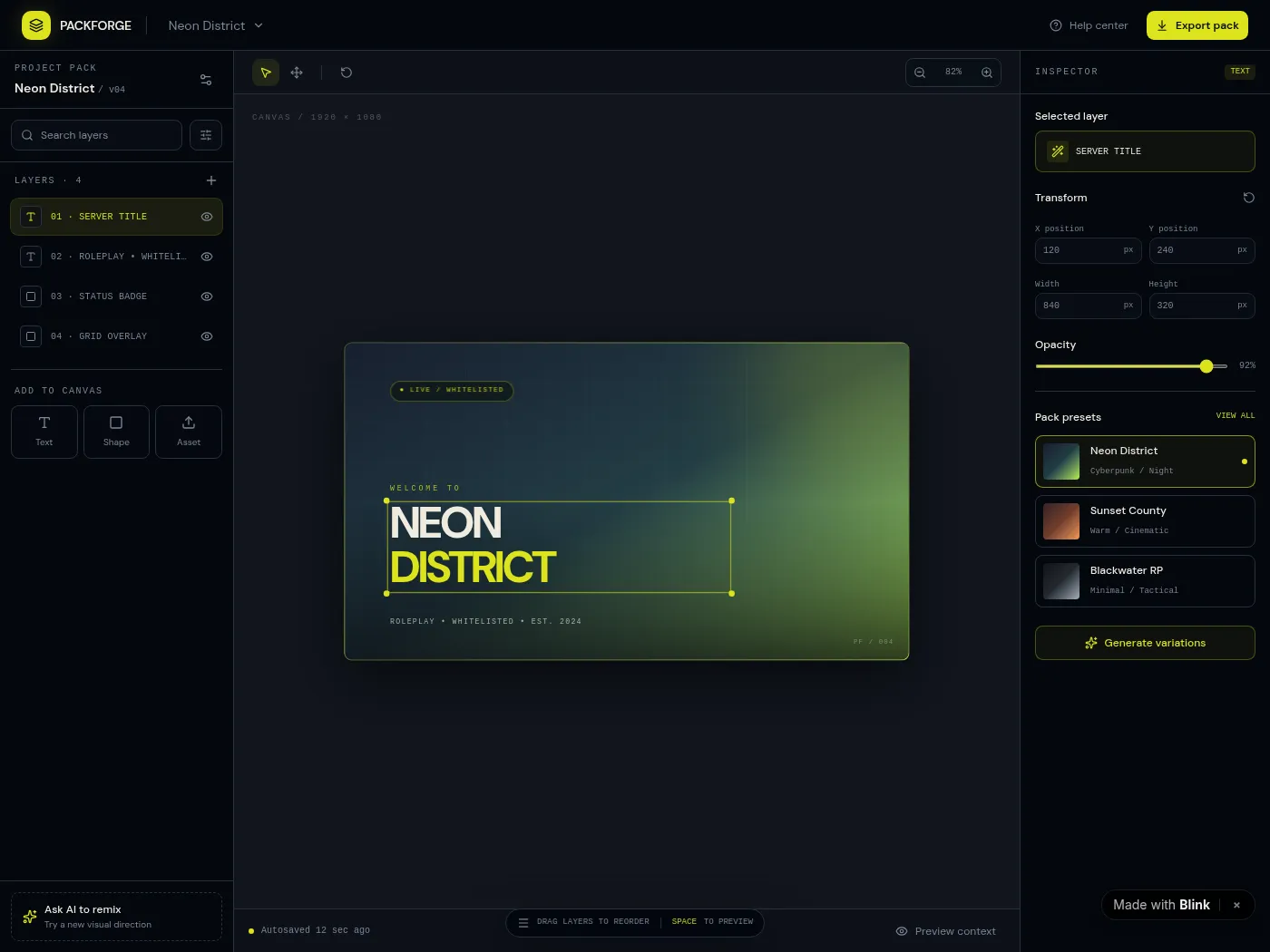 FiveM AI Pack Builder