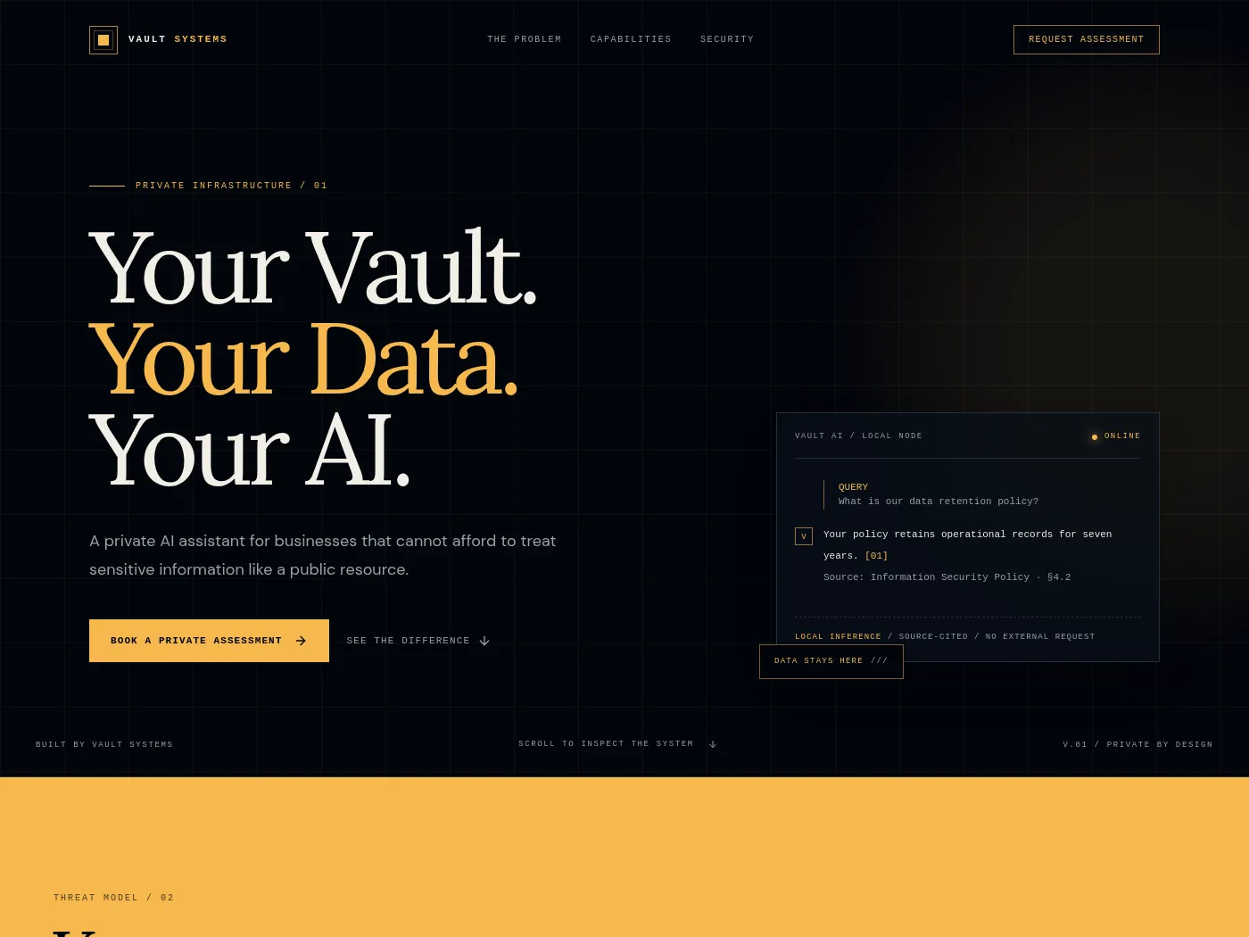 Vault AI Pro Website