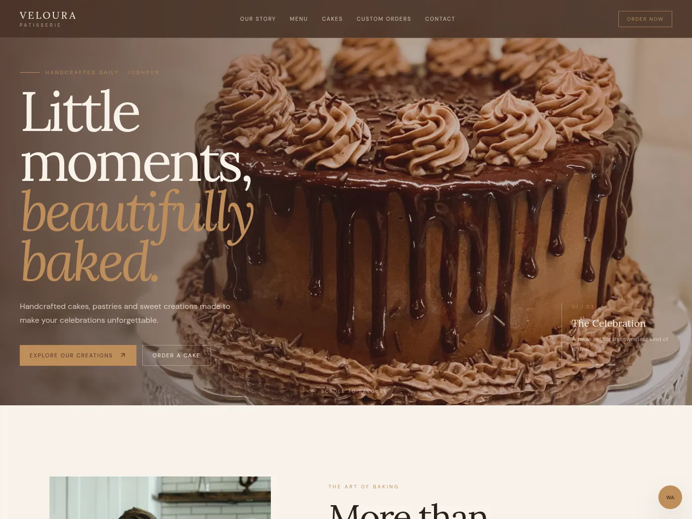 Veloura Patisserie Portfolio
