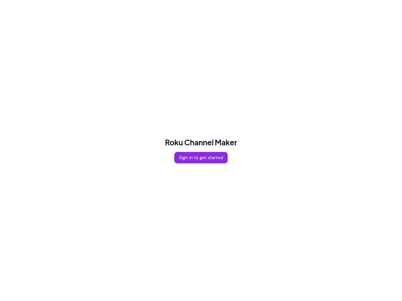 Roku Channel Maker