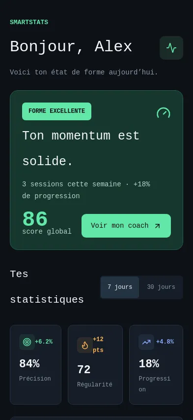 SmartStats Coach App