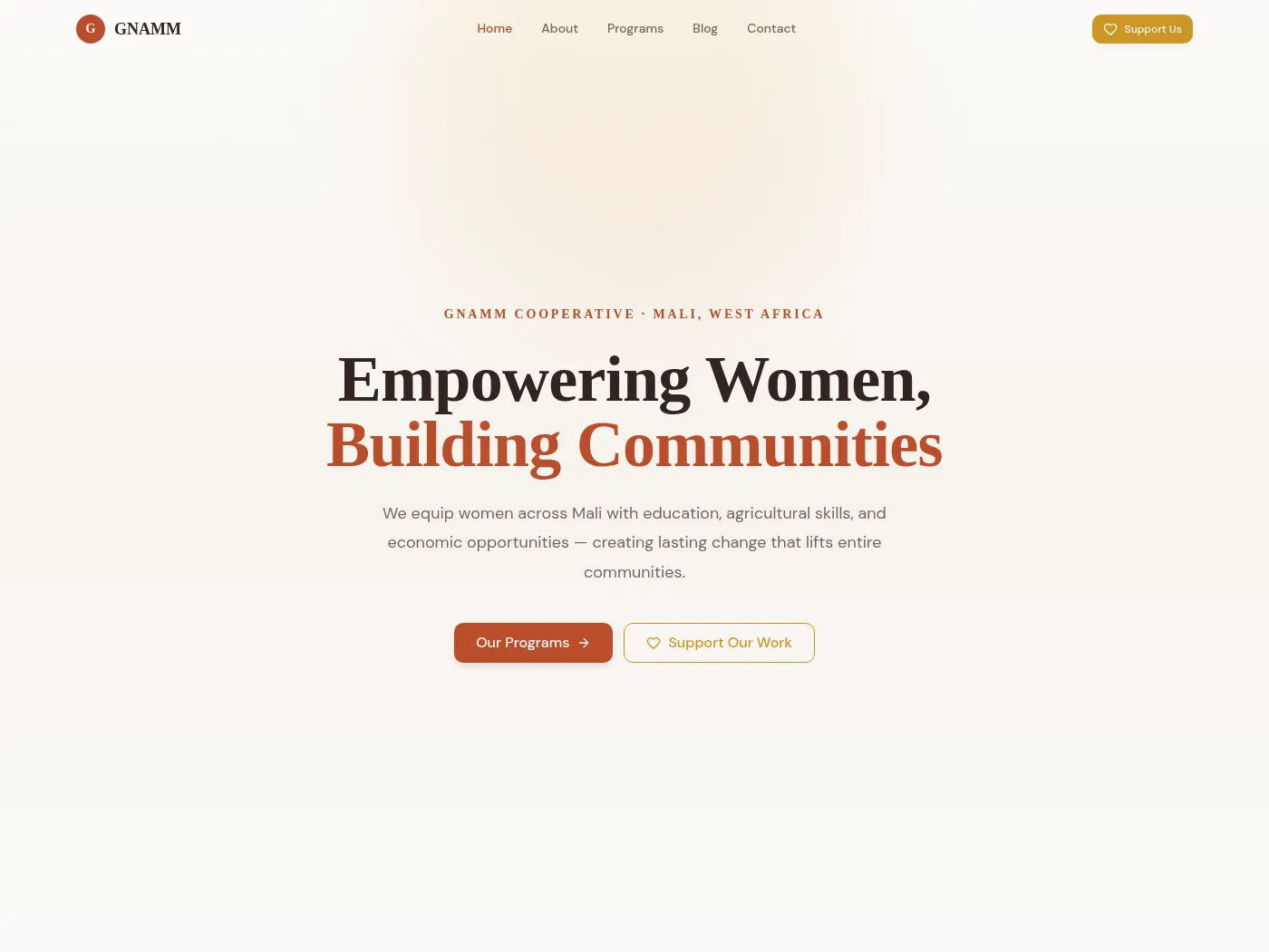 GNAMM Cooperative Website