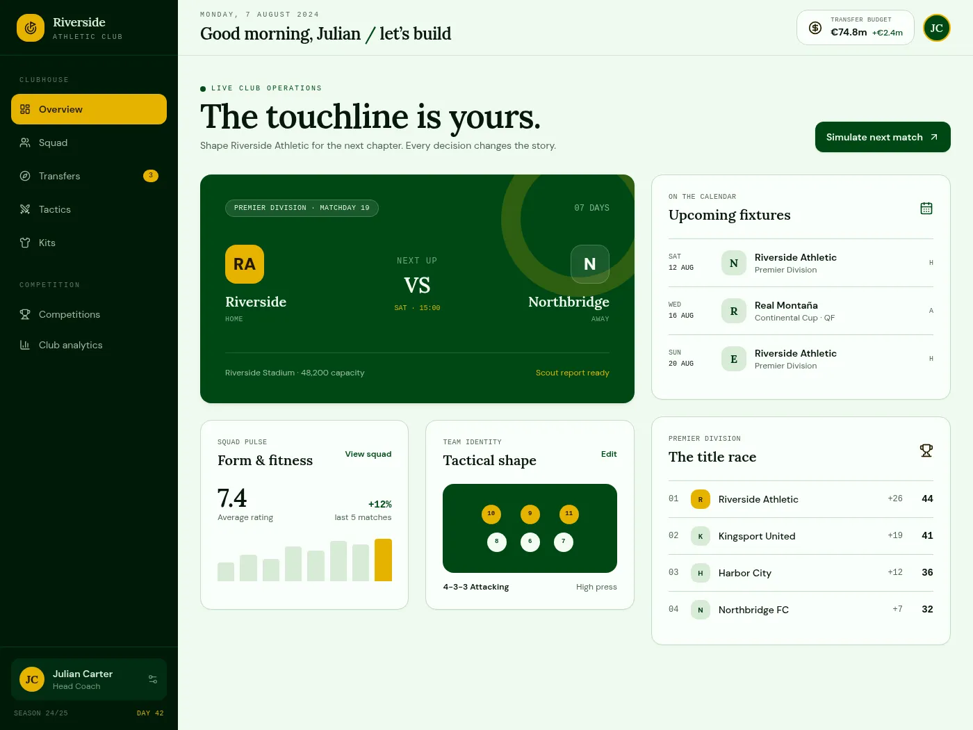 Soccer Sandbox Manager