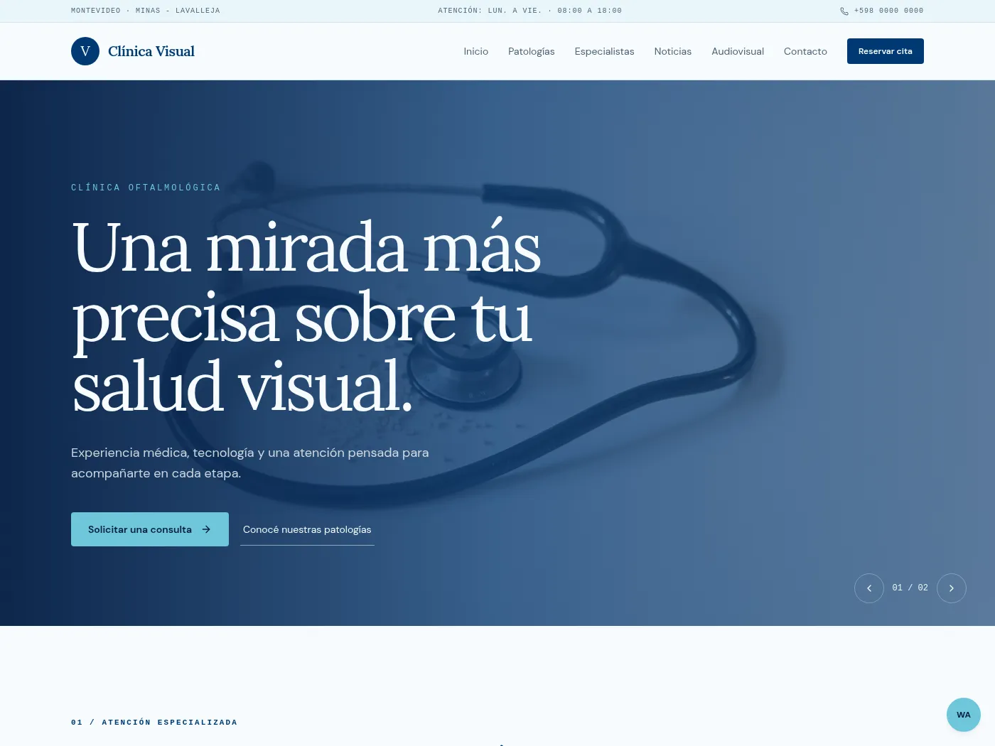 Clínica Visual Pro Site