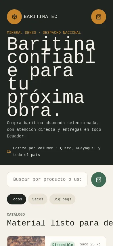 Baritina Ecuador App