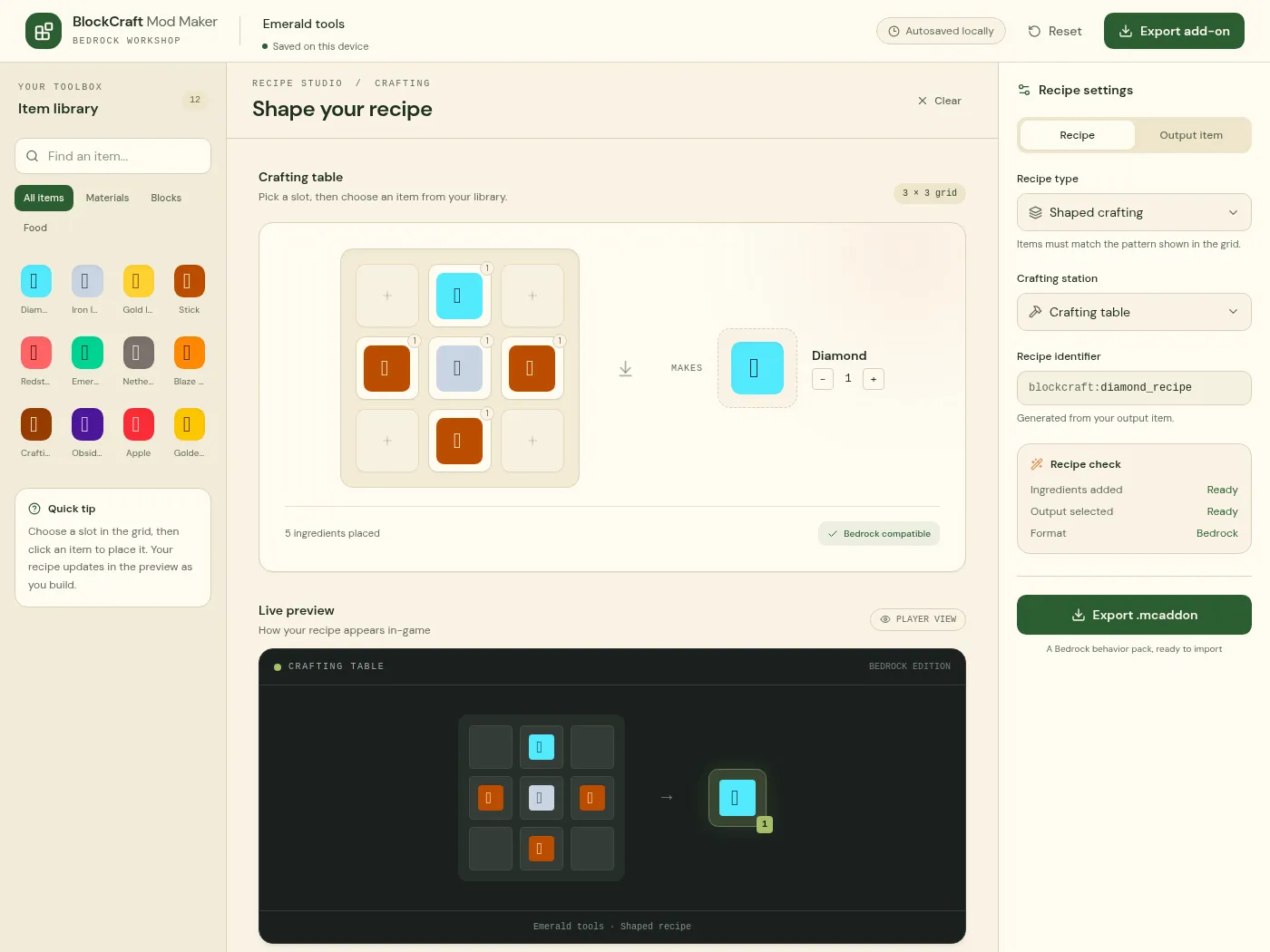 BlockCraft Mod Maker