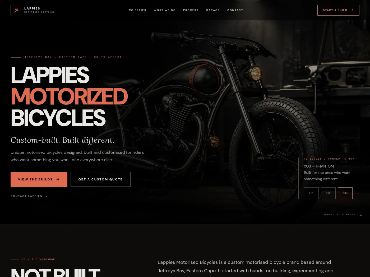Lappies Motorised Bicycles Website