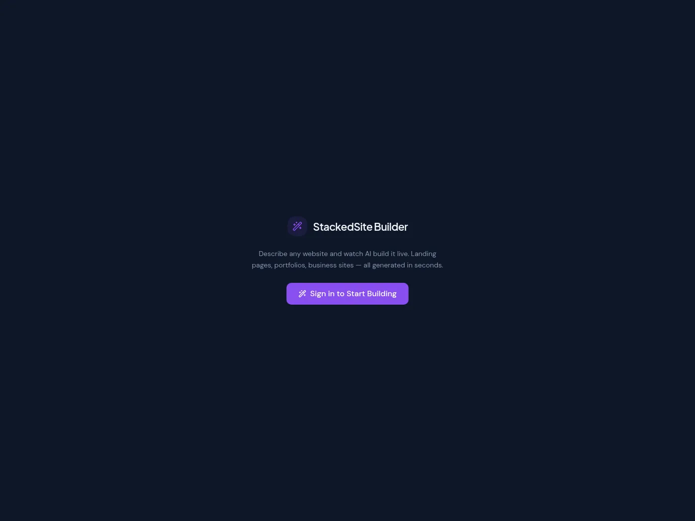 StackedSite Builder